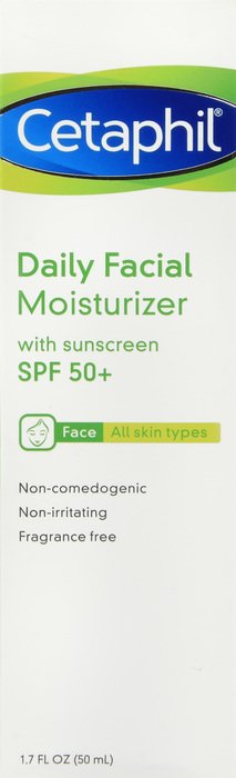 Case of 12-Cetaphil Daily Facial Moist w/Sunscreen Spf 50+ 1.7 Oz By ...