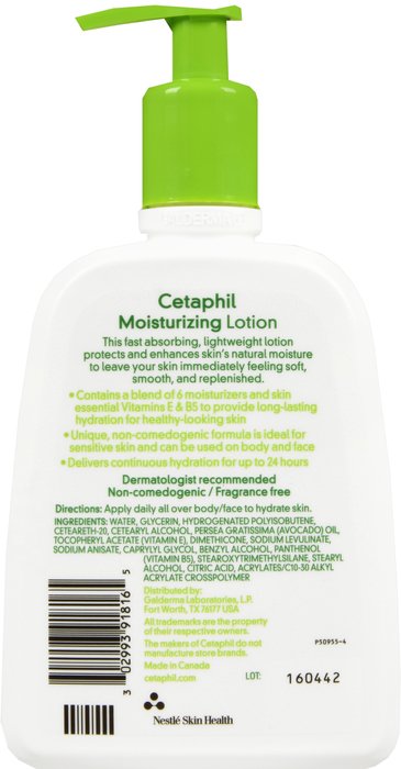 Cetaphil Moisturizing Lotion 16 Fl Oz Case Of 12 By Galderma Labs