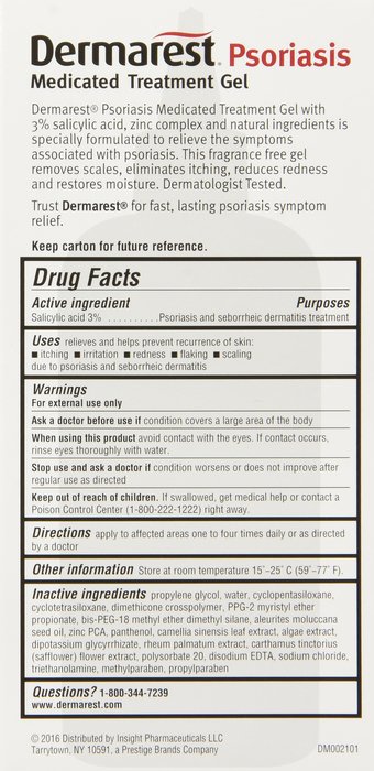 Case of 12-Dermarest Psoriasis 3 % Gel 4 oz By Medtech