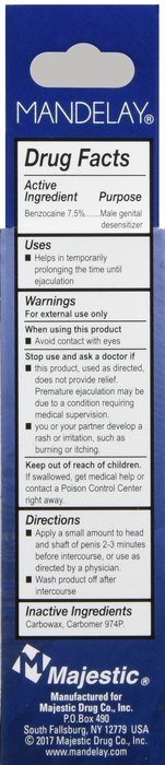 Mandelay Climax Control Gel 1 Oz Case Of 12 By Majestic Drug Co