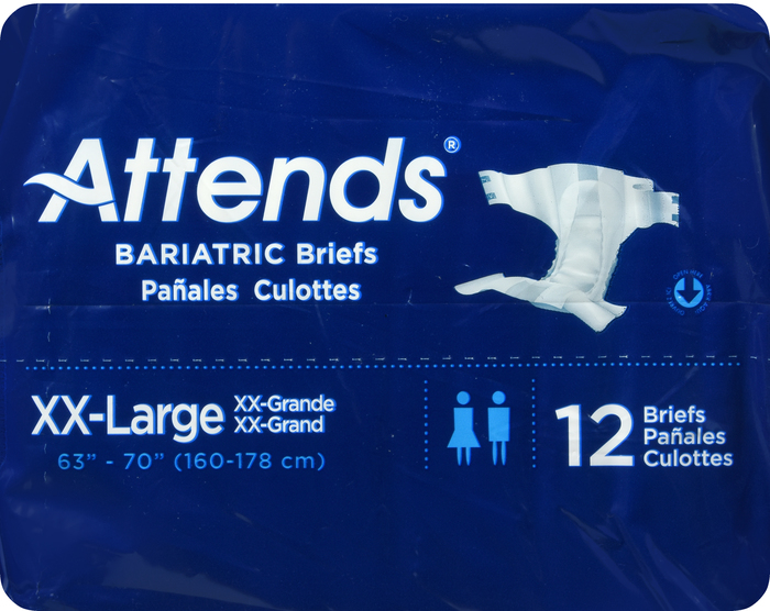 Attends CARE POLY BRIEF LARGE 3X24 CT