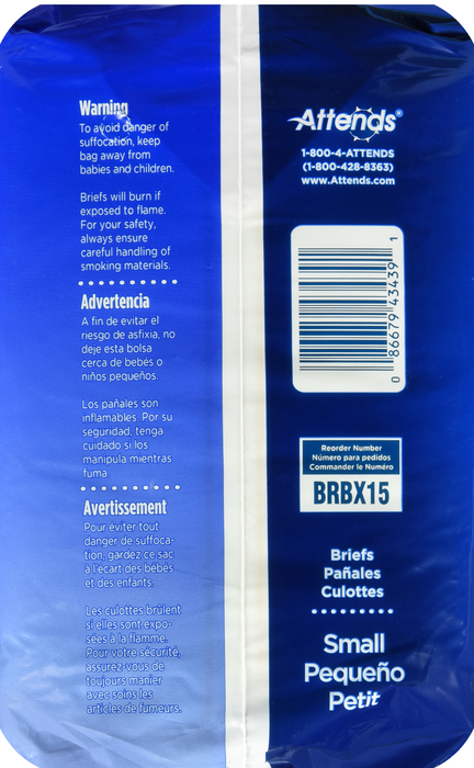 Attends BRIEF SMALL 4X24 CT