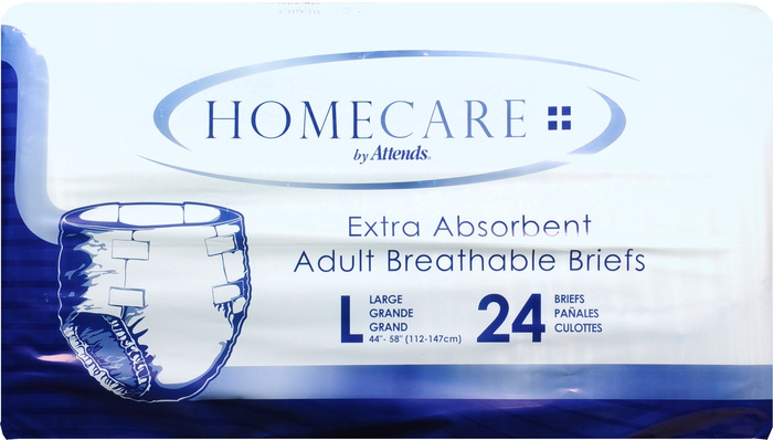Attends CARE POLY BRIEF LARGE 3X24 CT