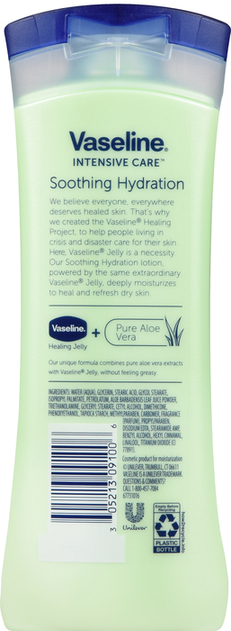 Vaseline Intensive Care Soothing Hydration Lotion Aloe 10 Oz