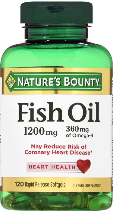 Case of 12-Fish Oil 1200mg Sgc 120 Count Nat Bounty