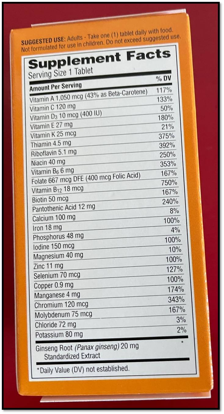 Case of 12-Centrum Specialist Multivitamin And Multimineral Energy