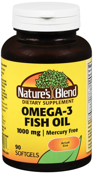 Case of 12-Omega-3 1000mg Softgel 90 Count Nature's Blend