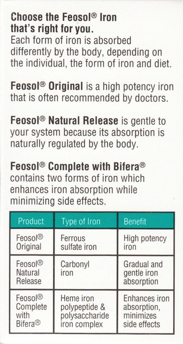 Case of 12-Feosol Carbonyl Iron Caplet 60Ct