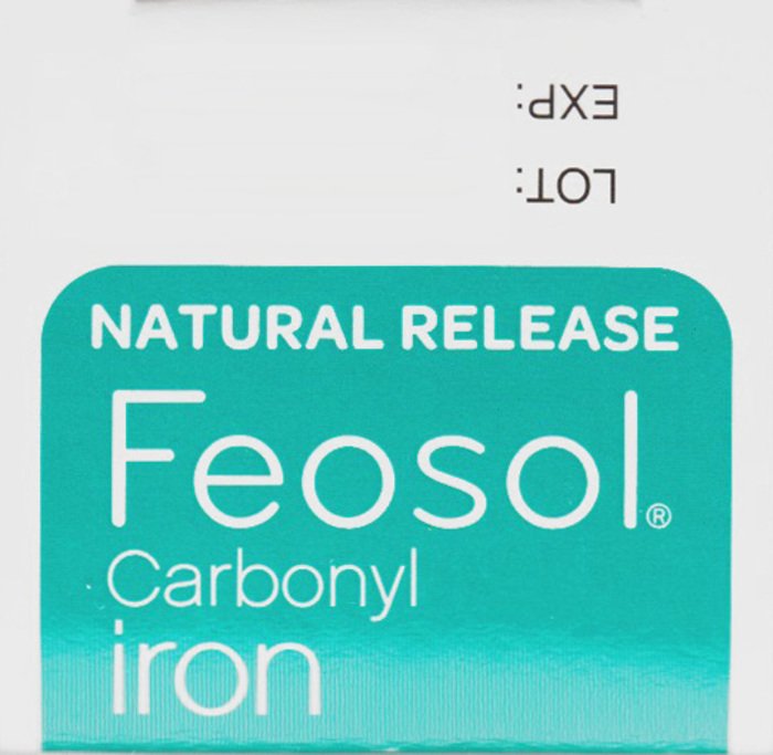 Case of 12-Feosol Carbonyl Iron Caplet 60Ct