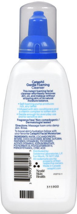 Cetaphil Foaming Facial Cleanser 8Oz By Galderma Lab