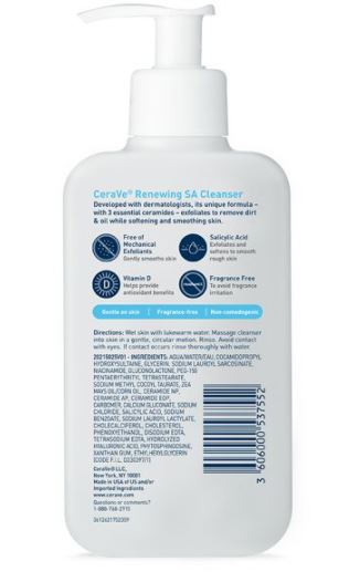 Case of 12-Cerave Sa Renewing Cleanser Liq 8Oz By Loreal