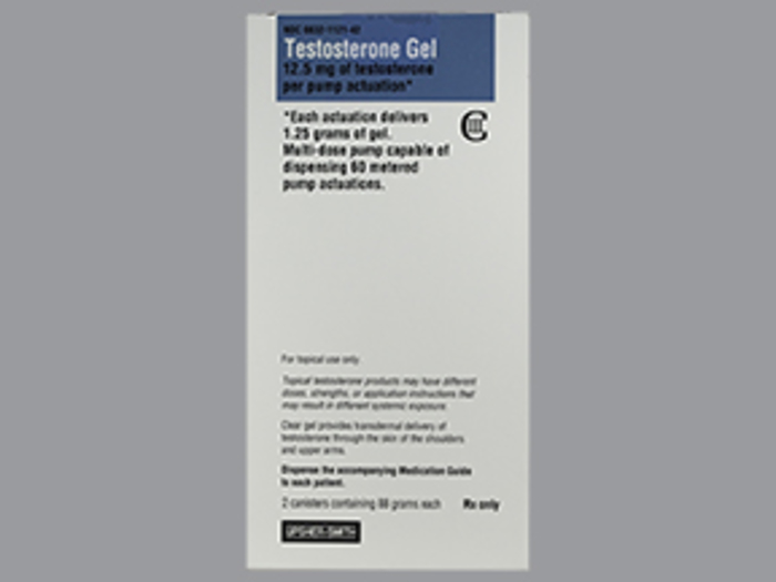 DEA- Cl3-Testosterone 12.5MG Gel 2X75 GM Pump by Upsher-Smit