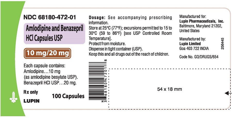 Rx Item-Amlodipine Besylate-Benazepril Gen Lotrel 10-20 MG 1