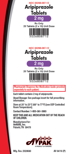 Rx Item-Aripiprazole 2MG 20 Tab by Avkare Pharma USA Gen Abi