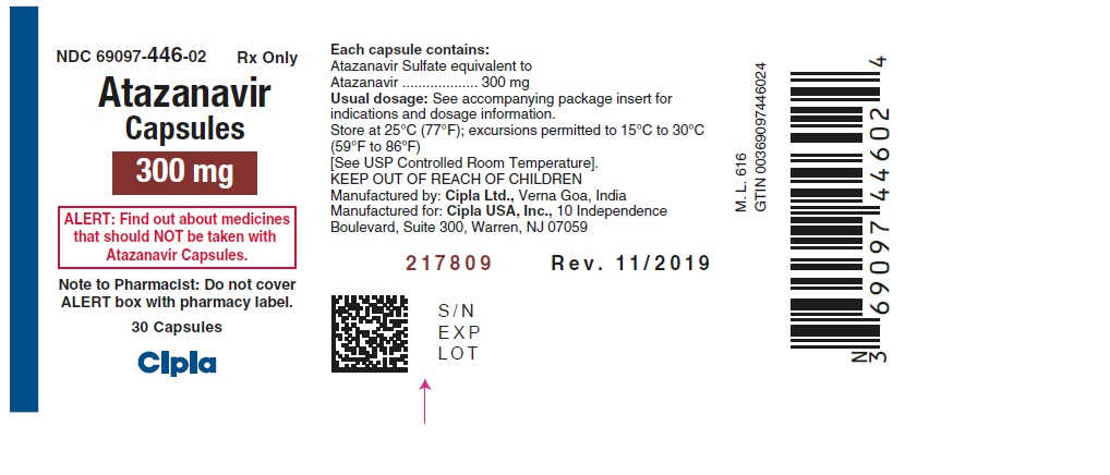 Rx Item-Atazanavir Sulfate 300MG 30 Cap by Cipla Pharma USA Gen Reyataz