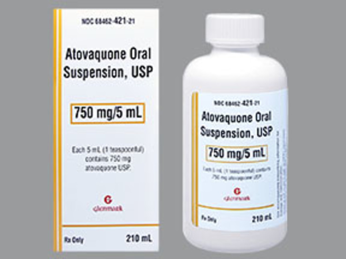 Rx Item-Atovaquone 750MG/5ML 210 ML Susp Gen Mepron by Glenmark Pharma USA