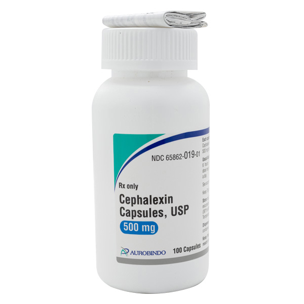 Cephalexin Capsules 500mg, 100 Count By Aurobindo Pharma