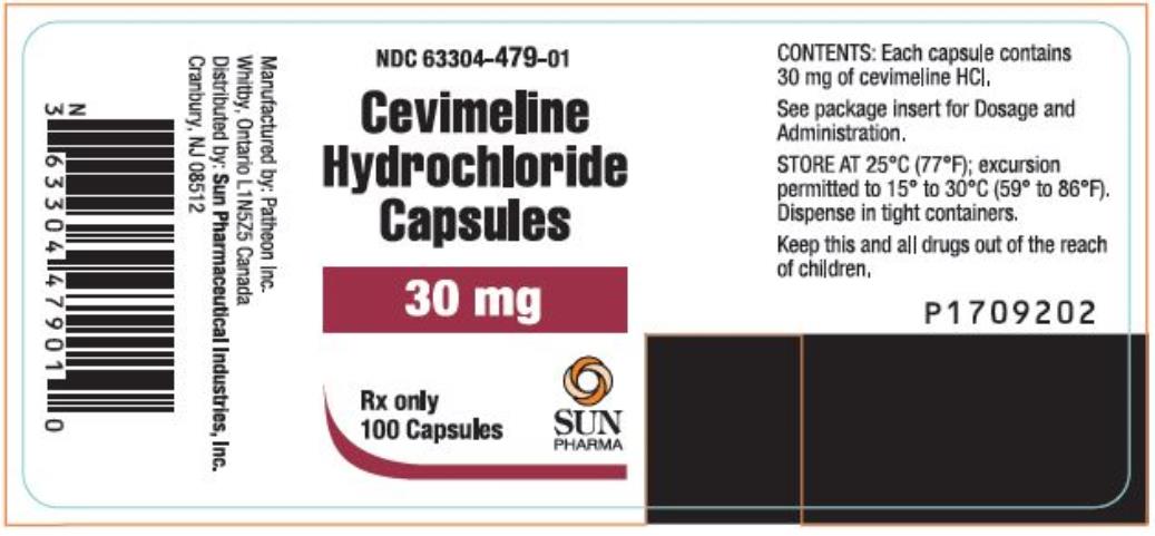 Rx Item-Cevimeline 30MG 100 Cap by Sun Pharma USA Gen Evoxac