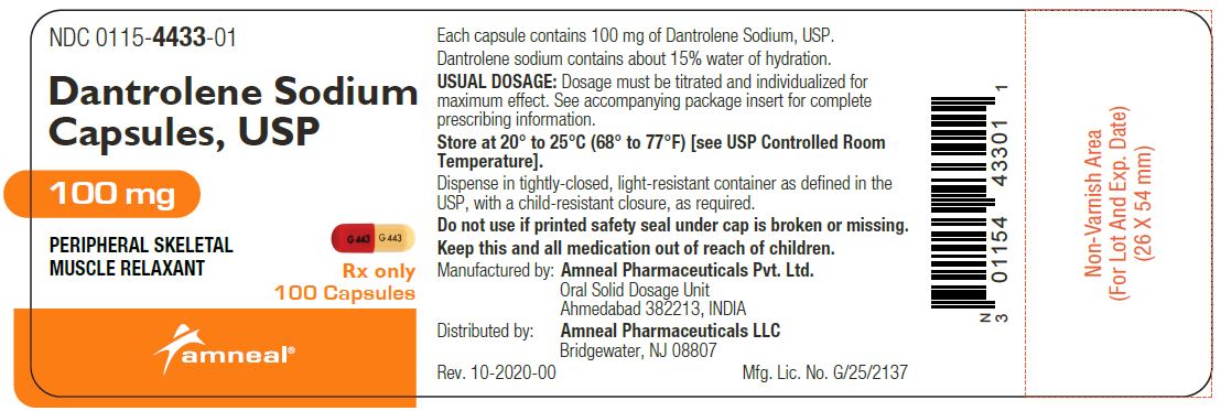 Rx Item-Dantrolene Sodium 100MG 100 CAP by Amneal Gen Dantrium