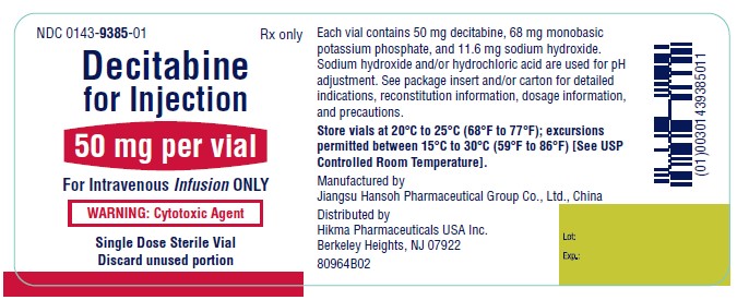 Rx Item-Decitabine 50MG Single Dose Vial by Hikma Injection USA