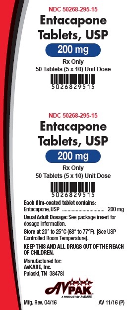 Rx Item-Entacapone 200MG 50 Tab by Avkare Pharma USA Gen Comtan