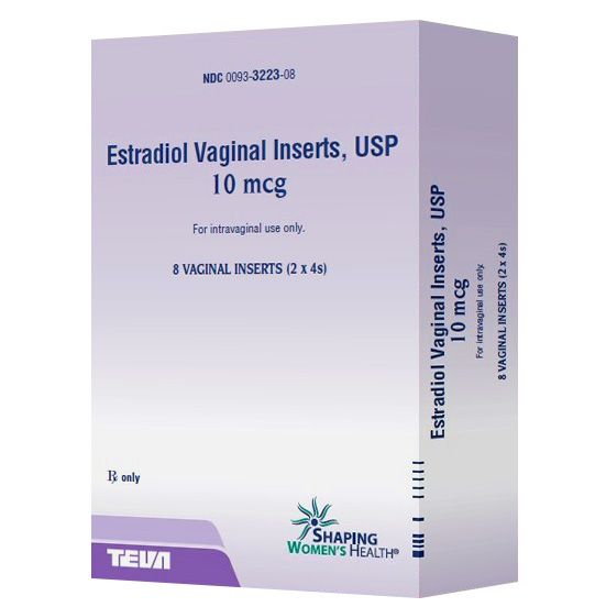 Rx Item-Estradiol Vag 10MCG 8 Tab by Teva Pharma USA