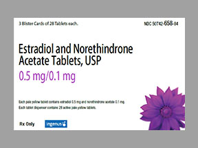 Rx Item-Estradiol-Norethindrone 0.5-0.1 MG 3X28 Tab Gen Activella by ...