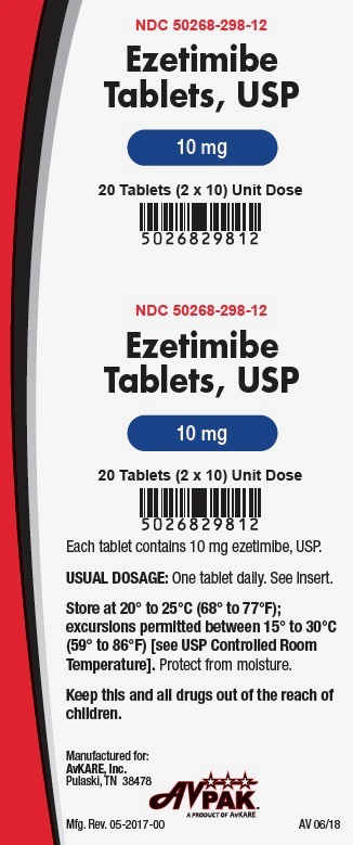 Rx Item-Ezetimibe 10MG 20 Tab by Avkare Pharma USA Gen Zetia UD Gen for ...