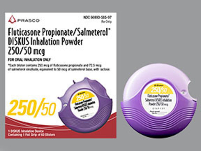 Rx Item-Fluticasone-Salmeterol 250-50 MCG 60 Inhalation by Prasco Gen ...