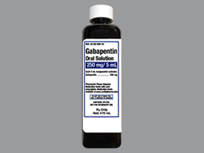 RX Item-Gabapentin 250MG-5ML 470 ML SOL REFRIG- by Acella Gen Neurontin