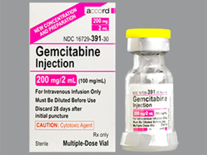 Rx Item-Gemcitabine 200MG 2 ML MDV by Accord Gen Gemzar Infugem