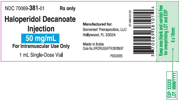 Rx Item-Haloperidol 50MG 1 ML Single Dose Vial by Somerset Gen Haldol