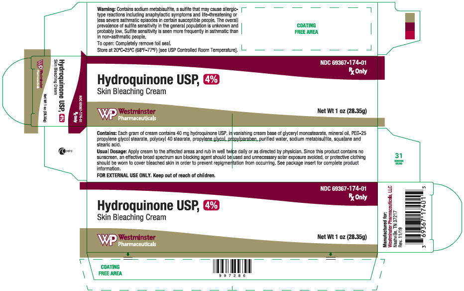 Rx Item-Hydroquinone 4% 28.35 GM Cream by Westminster Pharma USA