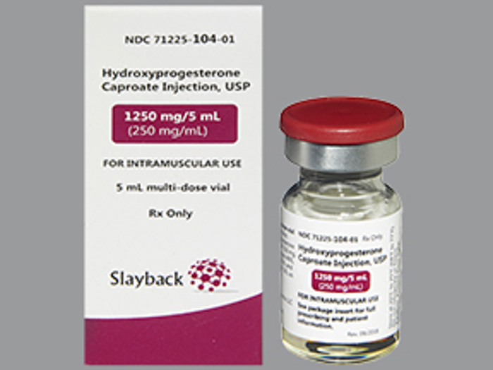 Rx Item-Hydroxyprogesterone 1250MG 5 ML Multi Dose Vial by Slayback Gen ...