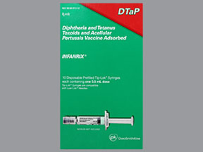 Rx Item-Infanrix diph pertuss(acell) tet ped/PF Vaccine DTaP10X0.5 ML ...