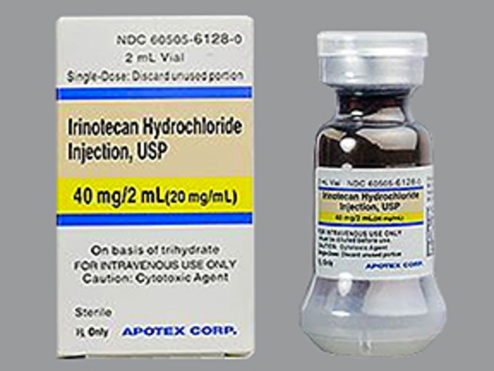 Rx Item-Irinotecan 40MG 2 ML Single Dose Vial by Apotex Pharma USA Gen ...