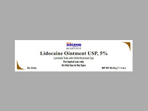 Rx Item-Lidocaine 5% 35.44 GM Ointment by Ascend Pharma USA