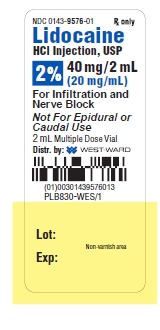 Rx Item-Lidocaine Hcl 2% 1000MG Each 50 ML Multi Dose Vial by Hikma ...