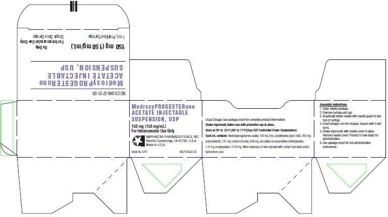 Rx Item-Medroxyproges 150MG 1 ML PFS by Amphastar Pharma USA Gen Depo ...