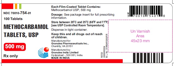 Rx Item-Methocarbamol 500MG 100 Tab by Granules Pharma Gen Robaxin