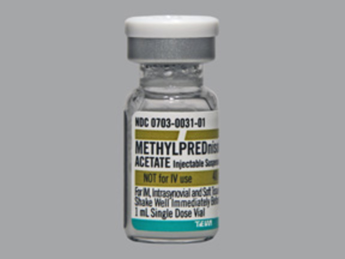 Rx Item-Methylprednisolone Acetate 40MG/ML 1 ML Vial by Teva Pharma USA Inj
