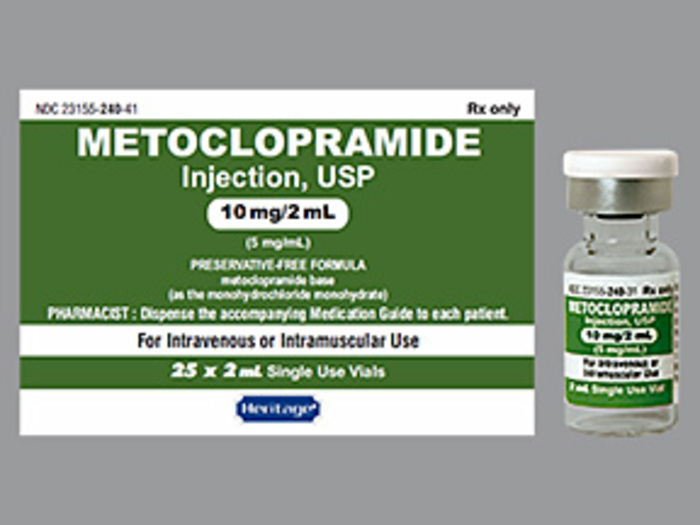 Rx Item-Metoclopramide 10MG 25X2 ML SDV by Heritage Pharma USA Gen Reglan