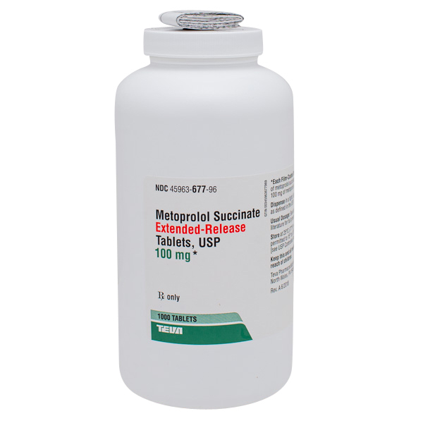 Rx Item-Metoprolol Succinate 100MG ER 1000 Tab by Teva Pharma USA Gen ...