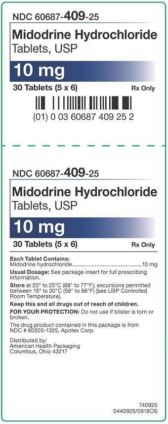 Rx Item-Midodrine AHP 10MG 30 Tab by AHP Gen Proamatine