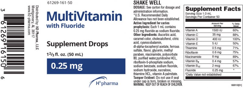Rx Item-Multivitamin 0.25MG 50 ML Drops by H2-Pharma USA