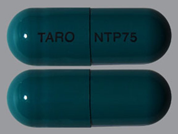Rx Item-Nortriptyline 75MG 100 CAP by Taro Pharma USA Gen Pamelor