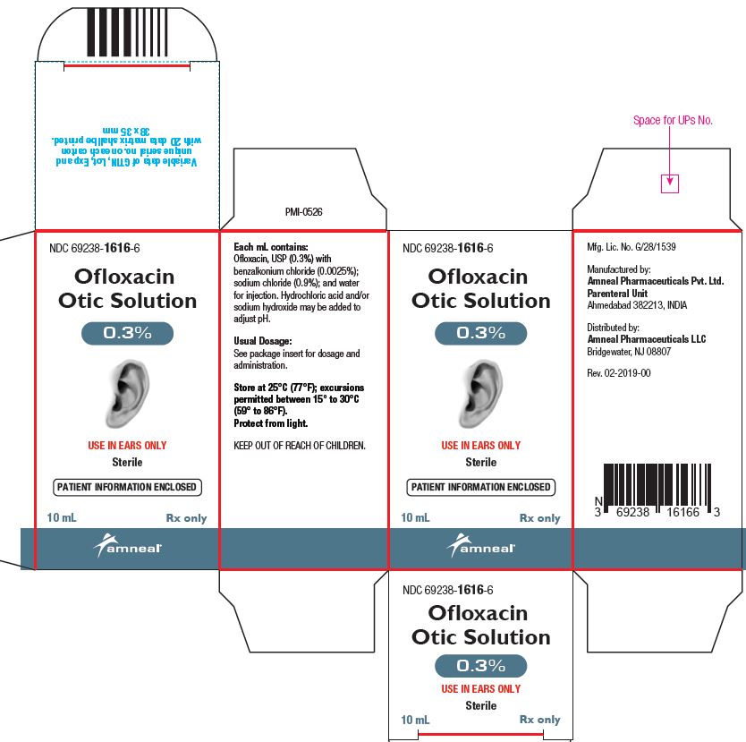 Rx Item-Ofloxacin 0.3% 10 ML Otic Sol by Amneal Pharma USA