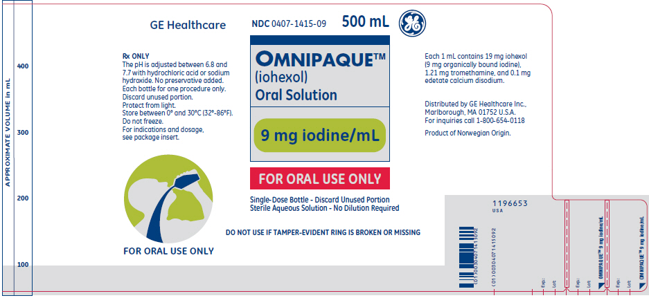 Rx Item-Omnipaque 9MG-ML 10X500 ML SOL-Cool Store- by GE Healthcare ...