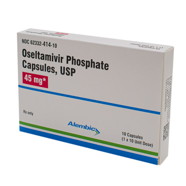 Rx Item-Oseltamivir 45MG 10 Cap by Alembic Pharma USA Gen Tamiflu