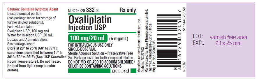 Rx Item-Oxaliplatin 100MG 20 ML Single Dose Vial by Accord Gen Eloxatin